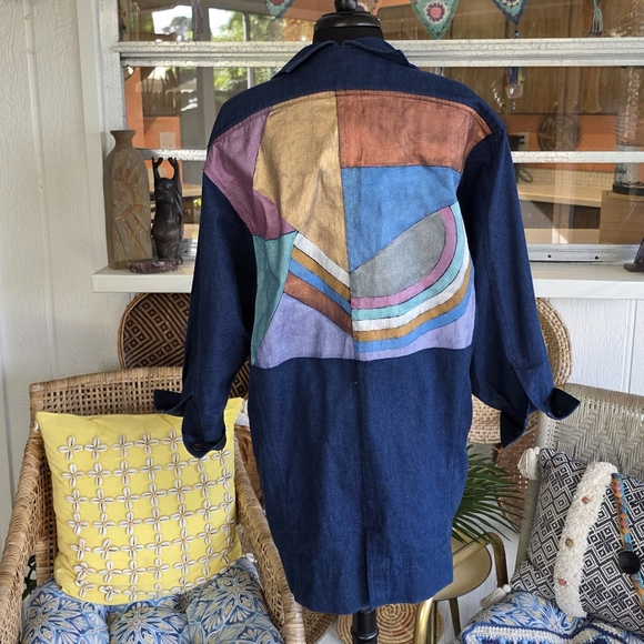 Vintage | Jackets & Coats | Vintage 9s Howard Wolf M Art To Wear Jacket ...